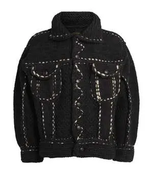 Kapital Wool Knitted Trucker Jacket