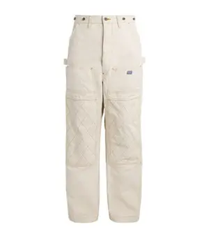 Kapital Canvas Lumber Straight Trousers - Beige
