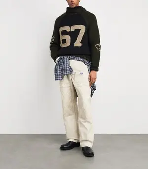 Kapital Canvas Lumber Straight Trousers - Beige