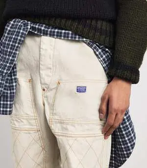 Kapital Canvas Lumber Straight Trousers - Beige