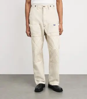 Kapital Canvas Lumber Straight Trousers - Beige