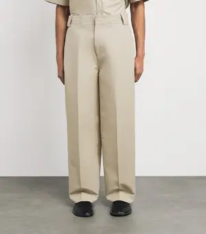 AMI Paris Cotton Baggy Trousers