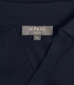 N.peal Cashmere-silk Padstow Polo Shirt - Blue