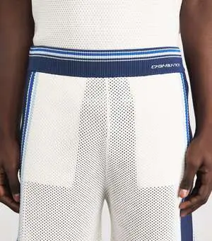 Casablanca Mesh Stripe Sweat Shorts