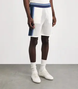 Casablanca Mesh Stripe Sweat Shorts