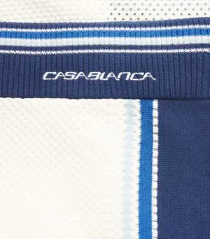 Casablanca Mesh Stripe Sweat Shorts