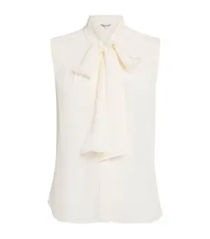 Veronica Beard Self-tie Magnolia Blouse