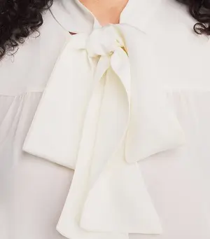 Veronica Beard Self-tie Magnolia Blouse