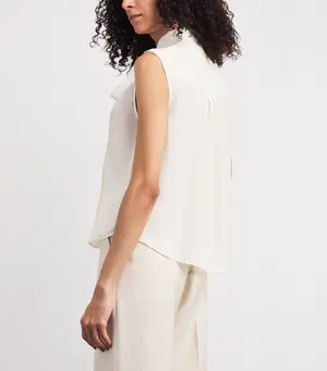 Veronica Beard Self-tie Magnolia Blouse
