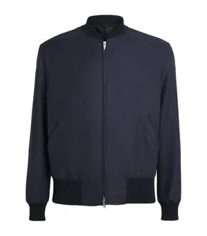 LARDINI Cashmere-blend Bomber Jacket