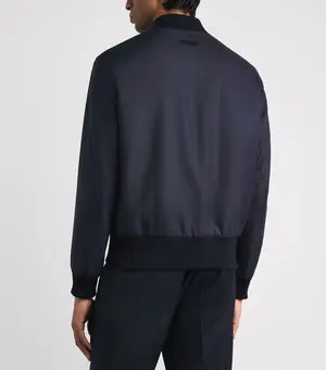 LARDINI Cashmere-blend Bomber Jacket