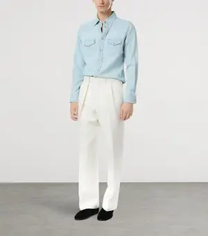 TOM FORD Denim Western Slim Shirt