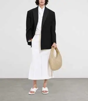 Bottega Veneta Intrecciato Lambskin Veneta Shoulder Bag - Neutral