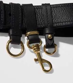 Miu Miu Calfskin Buckle-detail Belt - Black