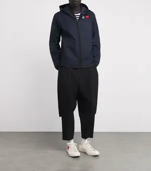 Play Comme Des Garcon X K-way Water-resistant Jacket - Navy