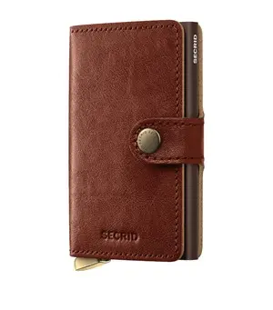SECRID Basco Leather Miniwallet - Brown