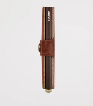 SECRID Basco Leather Miniwallet - Brown