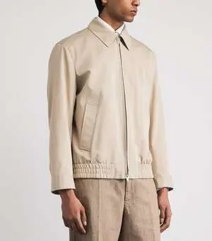 LARDINI Cotton-silk Bomber Jacket