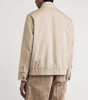 LARDINI Cotton-silk Bomber Jacket