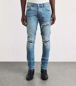 Amiri Mx1 Ripped Skinny Jeans - Blue
