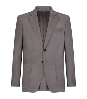 TOM FORD Suede Single-breasted Blazer