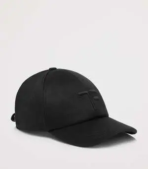 TOM FORD Suede Baseball Cap With Embroidered Logo