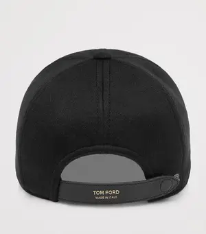 TOM FORD Suede Baseball Cap With Embroidered Logo