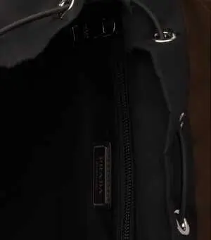 Prada Re-nylon And Saffiano Leather Backpack - Black