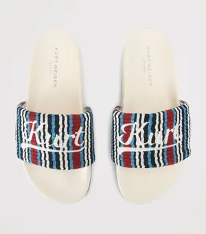 Kurt Geiger Logo Script Slides - Red