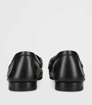 Versace Leather Medusa Chain Loafer