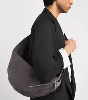LEMAIRE Suede Quiver Clip Shoulder Bag
