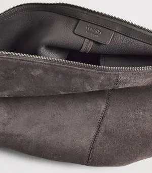 LEMAIRE Suede Quiver Clip Shoulder Bag