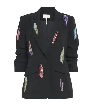 Cinq À Sept Embellished Pailette Blazer