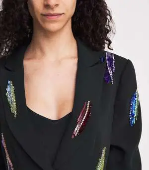 Cinq À Sept Embellished Pailette Blazer