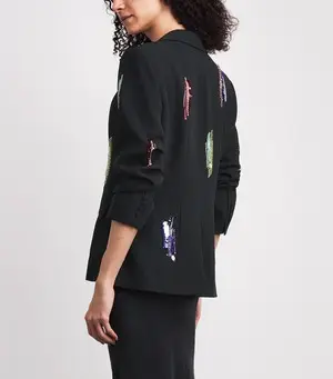 Cinq À Sept Embellished Pailette Blazer