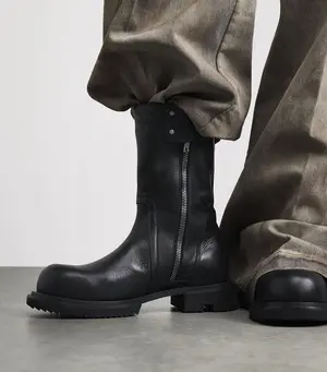 Rick Owens Leather Creeper Gabe Boots