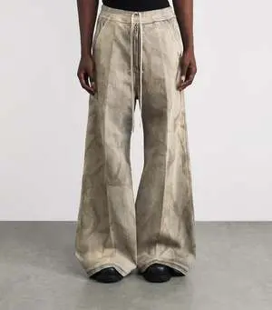 Rick Owens Denim Bela Wide-leg Trousers - Brown