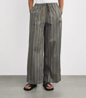 Staud Cotton-blend Stripe Mateo Trousers