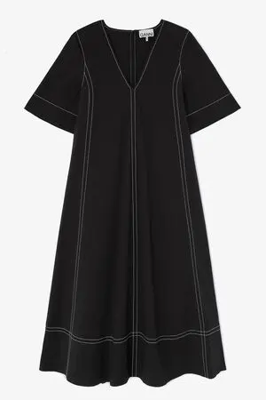 GANNI Cotton A-line Dress