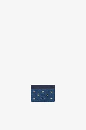 GANNI Bou Card Holder Blue