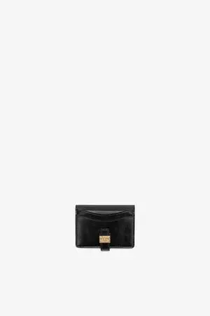 GANNI Sue Slim Card Holder - Black