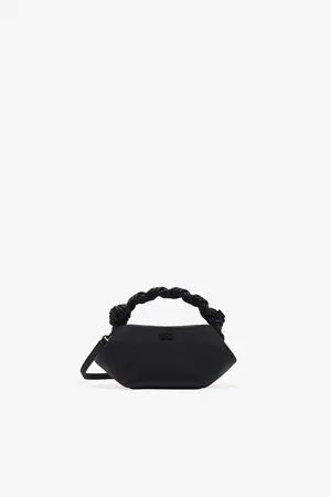 GANNI Grained Mini Bou Bag - Black