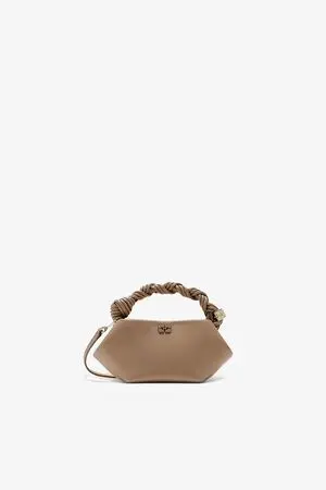 GANNI GANNI Mini Bou Bag With Twisted Handle Coca Mocha