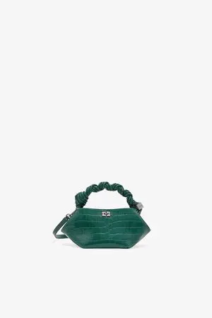GANNI Mini Bou Bag With Twisted Handle - Green