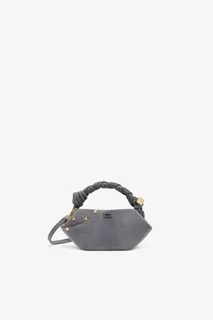 GANNI GANNI Mini Bou Bag With Twisted Handle Grey