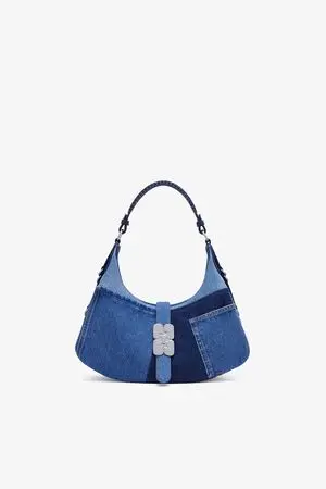GANNI Kat Small Shoulder Bag - Blue