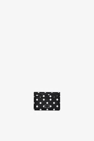 GANNI Bou Card Holder With Dots - Black