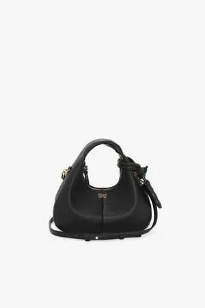 GANNI Ganni Mini Hobo Bag Black