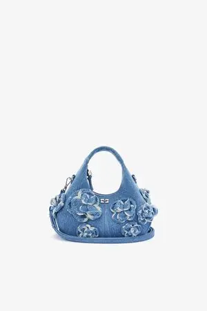 GANNI Mini Hobo Bag - Blue
