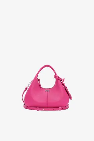 GANNI Ganni Mini Hobo Bag Pink